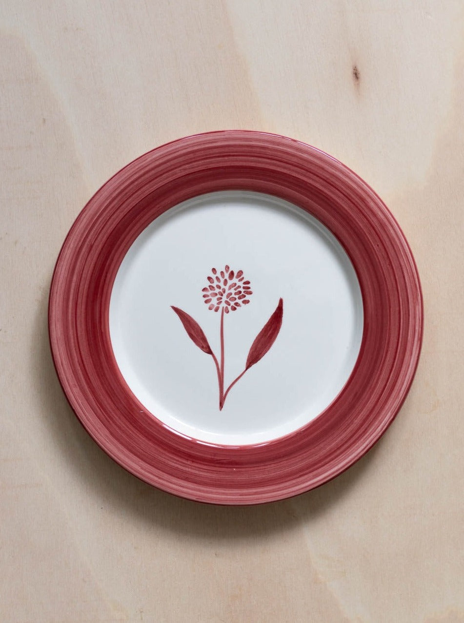 Cecilia Hand-Painted Ceramic Dinner Plate – Valsa Home